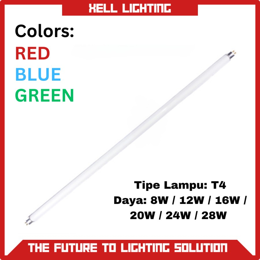 Jual LAMPU TL NEON T4 8W 12W 16W 20W 24W 28W ISI REFILL LAMPU ETALASE ...