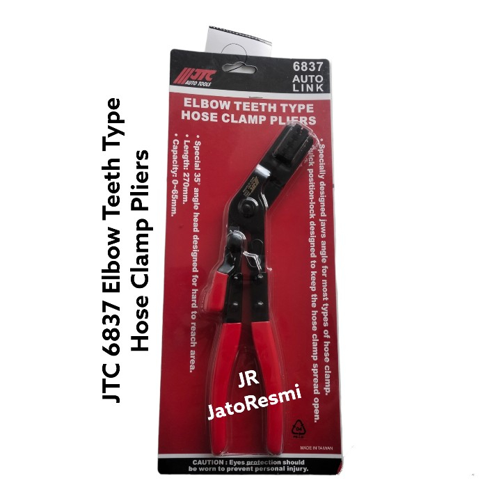 Jual JTC 6837 Elbow Teeth Type Hose Clamp Pliers Tang Penjepit Selang ...