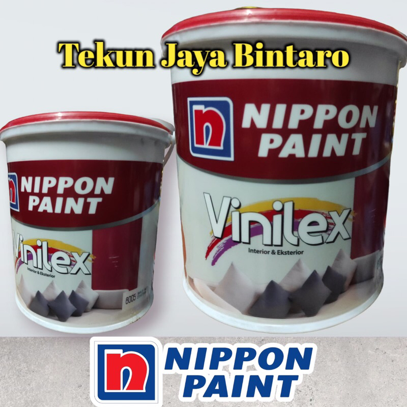 Jual CAT TEMBOK VINILEX KEMBANG NIPPON PAINT KEMASAN 5 KG WARNA READY MIX PABRIK | Shopee Indonesia