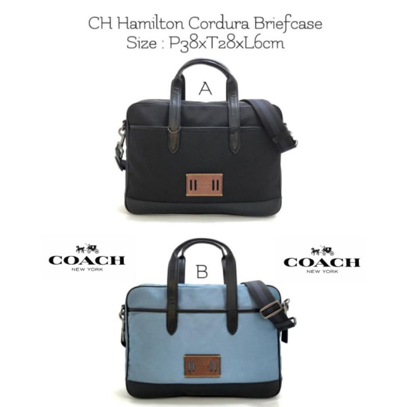 Jual COACH Hamilton Cordura Briefcase | Shopee Indonesia