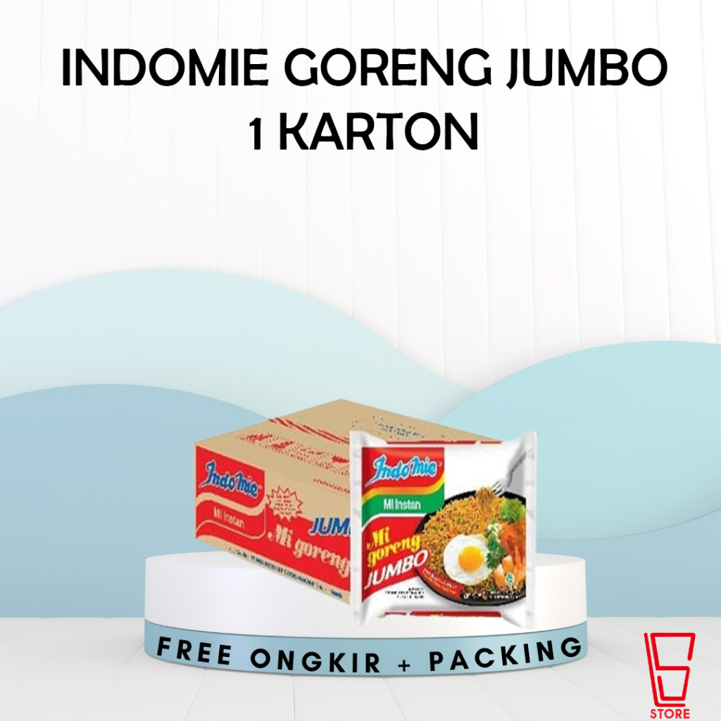 Jual INDOMIE GORENG JUMBO 1 KARTON ISI 24PCS / INDOMIE GORENG JUMBO ...