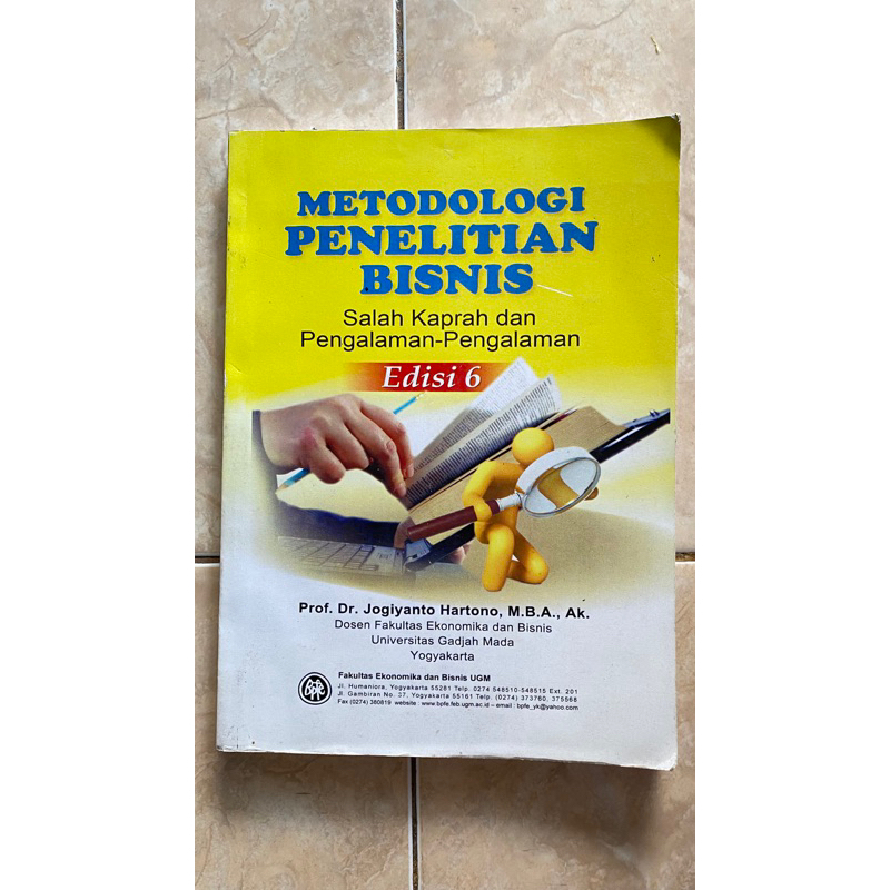 Jual Buku Metode Penelitian Bisnis oleh Prof. Jogiyanto | Shopee Indonesia