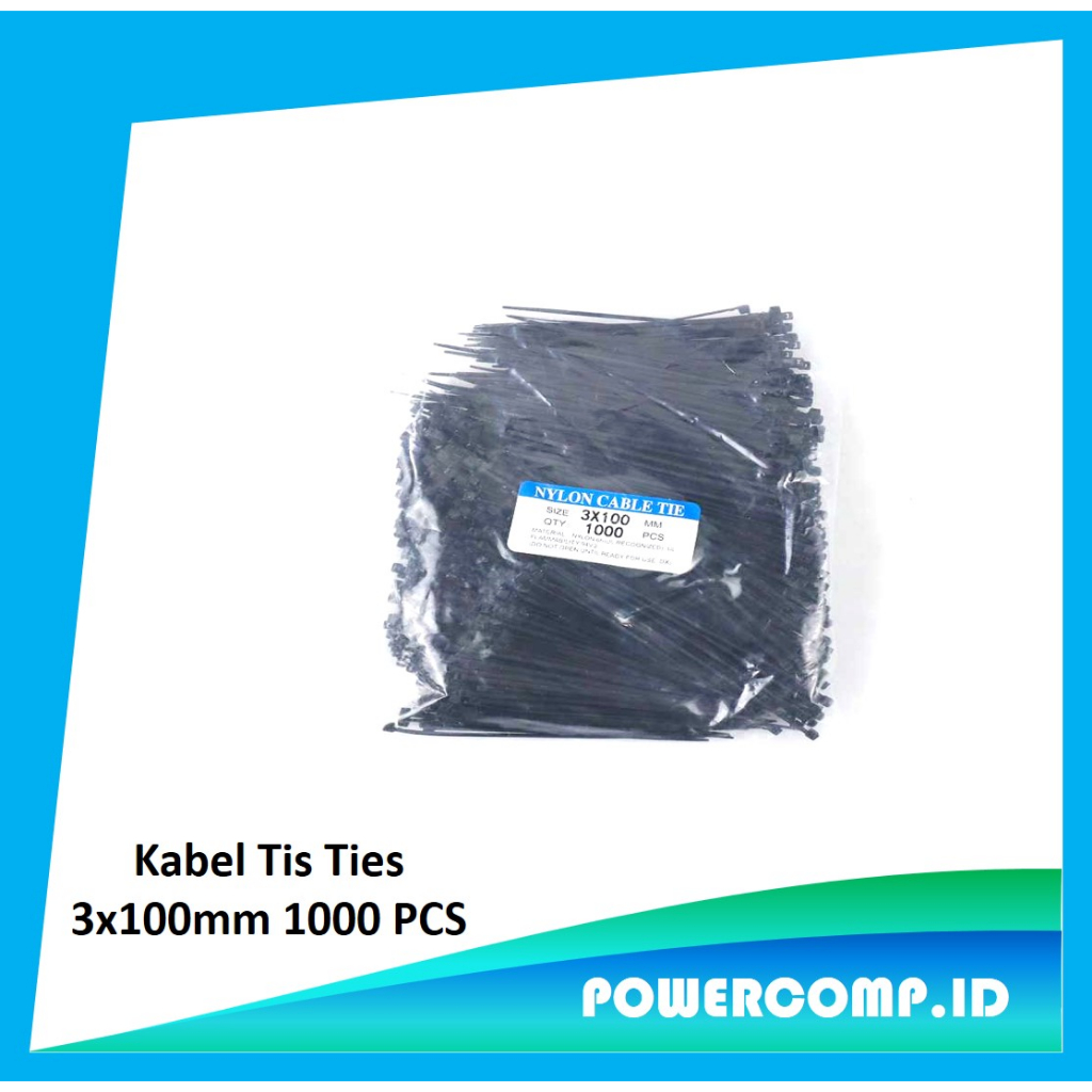Jual Kabel Tis 1000 Buah Kabel Nilon Set Ikatan Zip Kawat Plastik ...