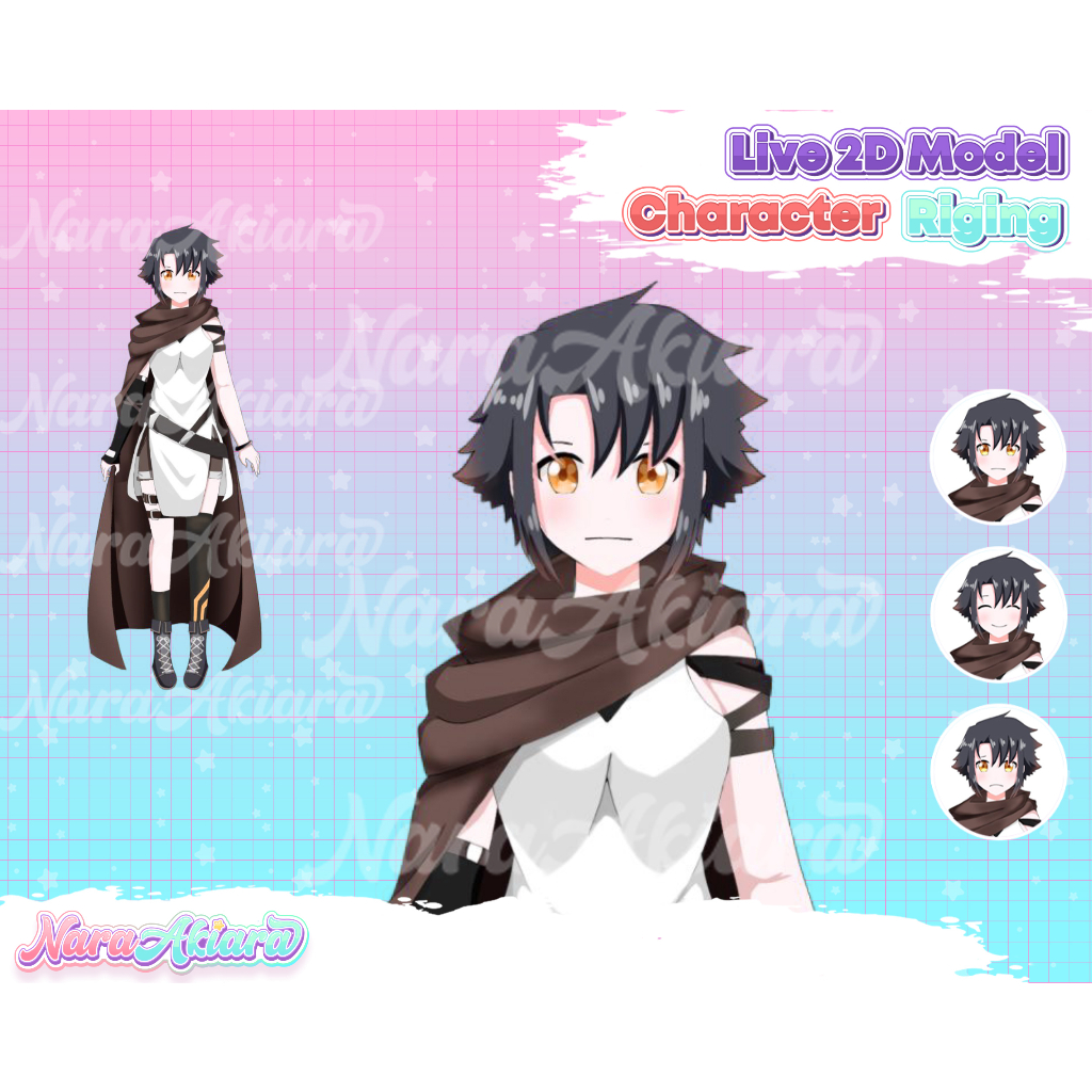 Jual Perkuat Brand Anda dengan Karakter Anime Vtuber Live2d, Rigging ...