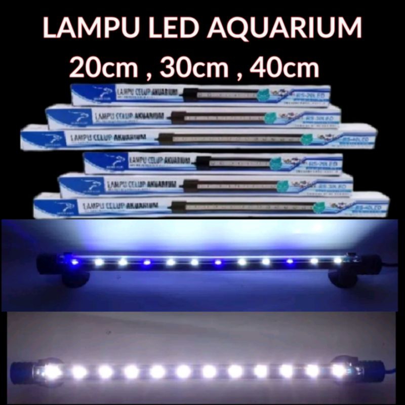Jual Lampu LED Aquarium 20cm 30cm 40cm 50cm Merek Random | Shopee Indonesia