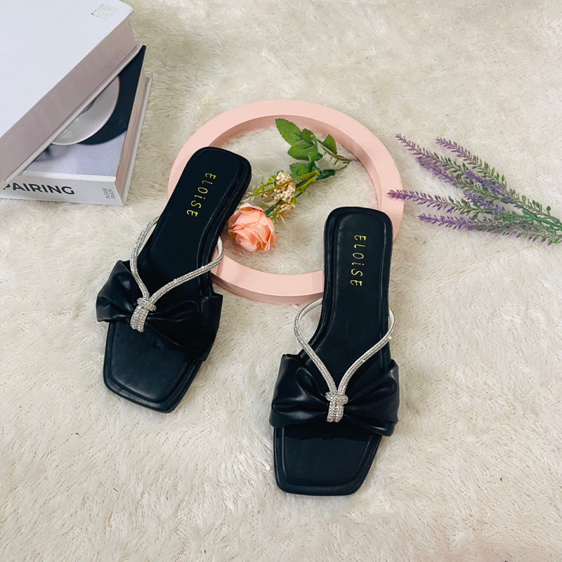 Jual Eloise RUBY Sendal Flat Wanita Lucu Simple Elegant / Sendal ...