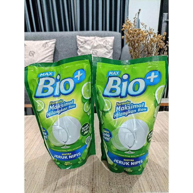 Jual MAX BIO+ SABUN CUCI PIRING 780ML | Shopee Indonesia