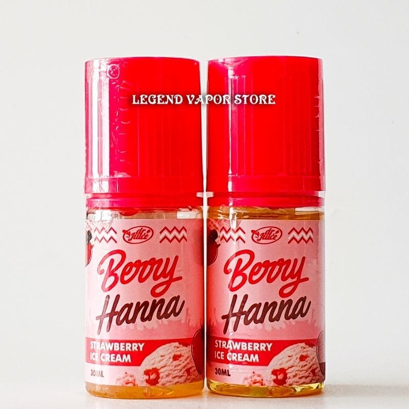 Jual SALT NIC - LIQUID BERRY HANNA Strawberry Ice Cream 30ML 15MG ...
