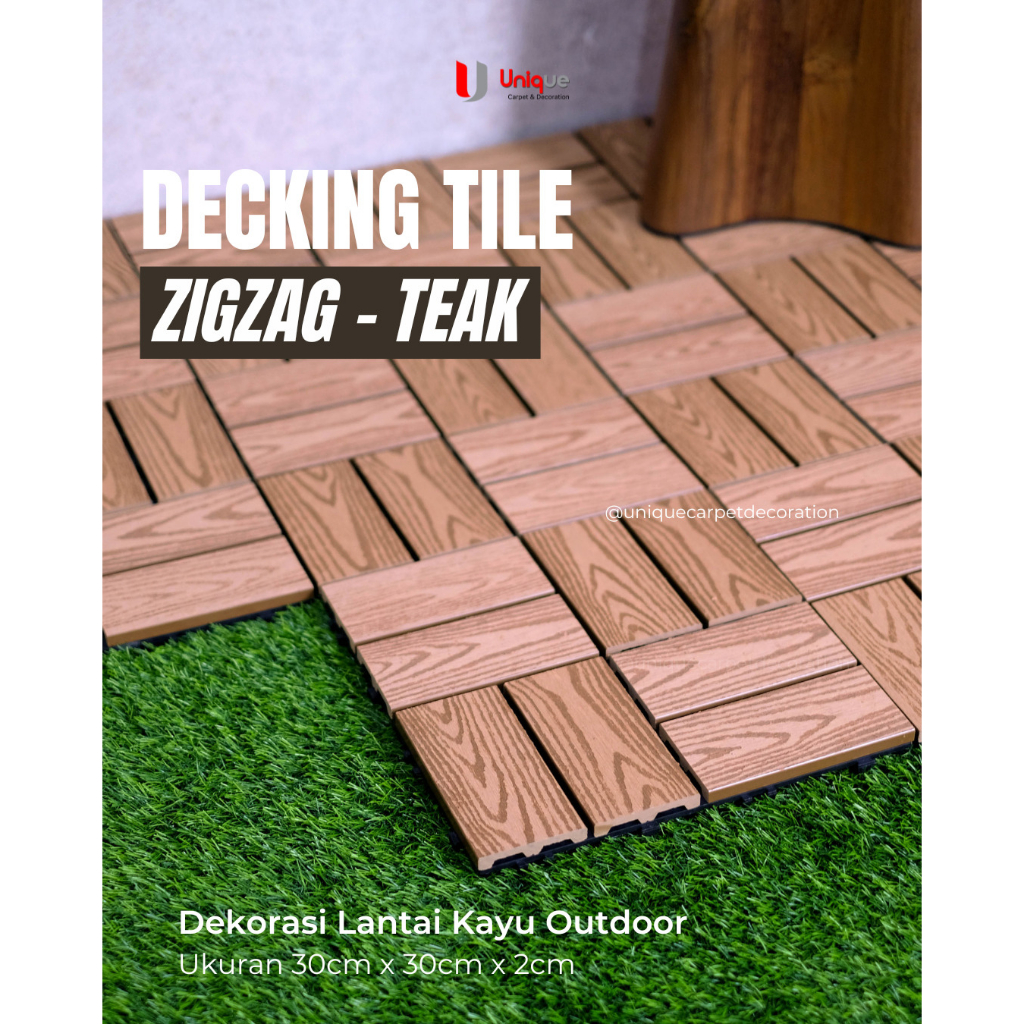 Jual Decking Tile WPC Outdoor / Dekorasi Lantai Kayu Motif Line ...