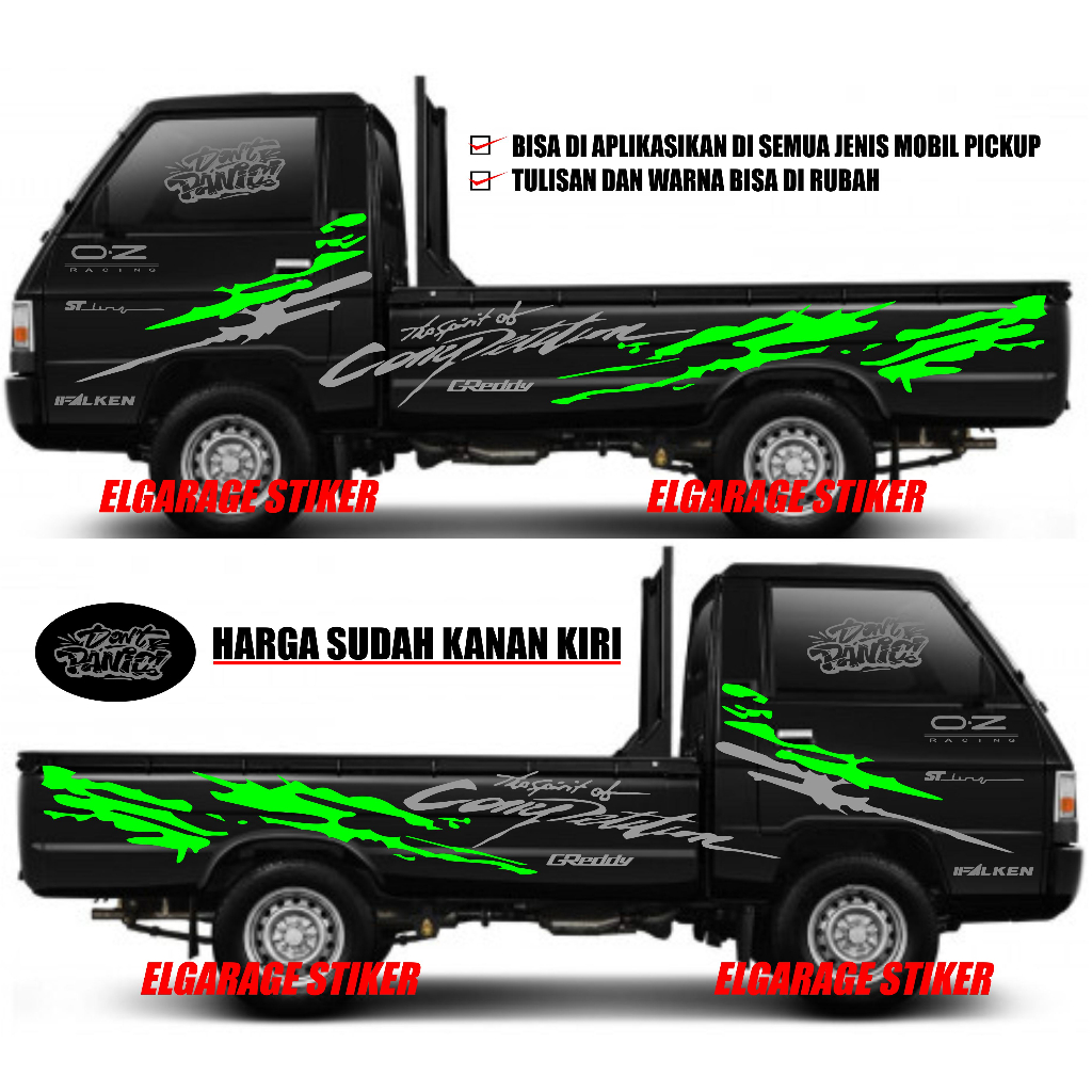 Jual Stiker mobil colt diesel pickup l300 stiker cutting variasi the ...