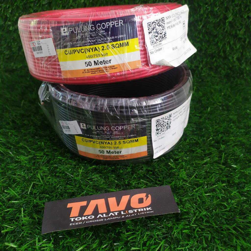 Jual KABEL LISTRIK / NYA PULUNG COOPER 1X2,5 50M PER ROLL | Shopee ...