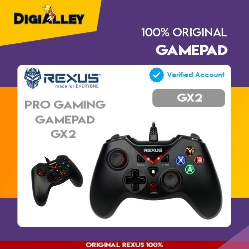Jual Rexus Gamepad GX2 Gladius Gaming Joystick PRO Stick PC PS3 Android ...