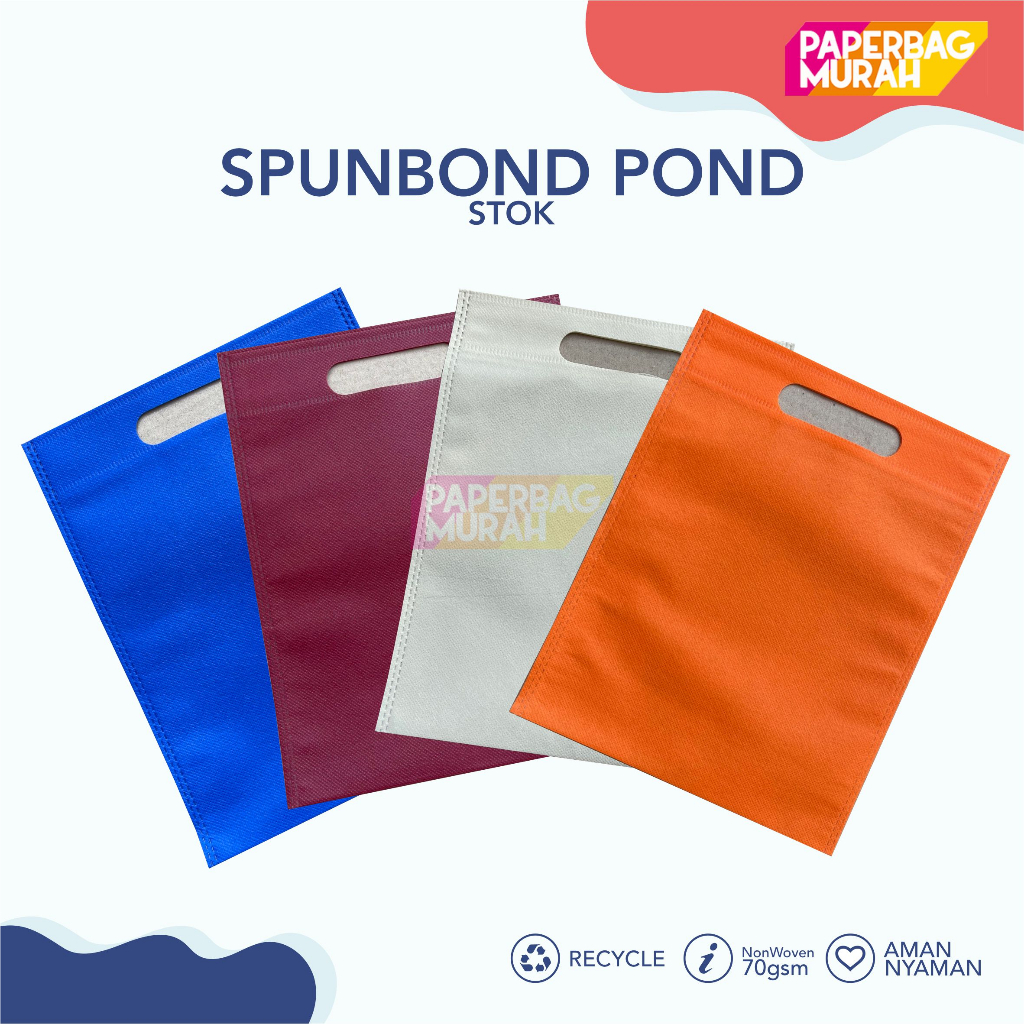 Jual Tas Spunbond Handle Oval tinggi 26x20, tinggi 35x25 Goodiebag ...