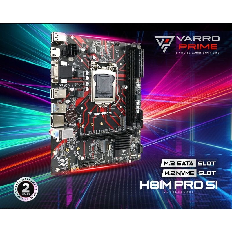 Jual MOTHERBOARD GAMING H81M-PRO S1 VARRO SUPPORT NVME | Shopee Indonesia
