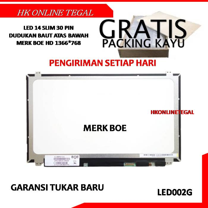 Jual LED Laptop Asus 14 Inch Slim 30 Pin Original BOE | Shopee Indonesia