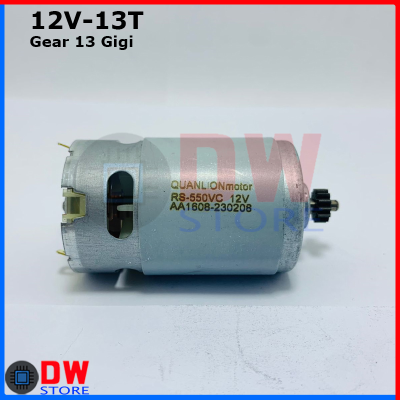 Jual Dinamo Motor Obeng Bor Baterai Cordless 550 RS-550 Gear 11T 13T 14T 15T 12V 16.8V 18V 21V ...