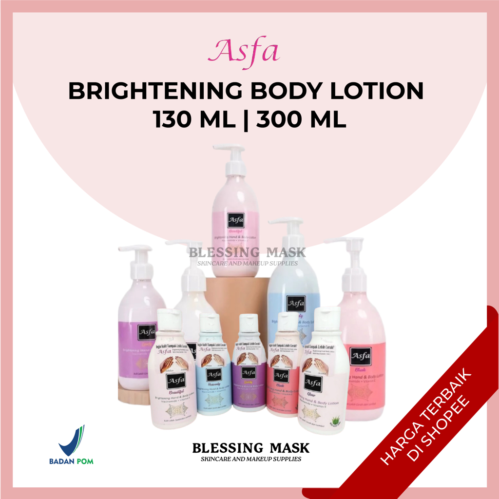 Jual ASFA Brightening Body Lotion | 130mL | 300mL | Shopee Indonesia
