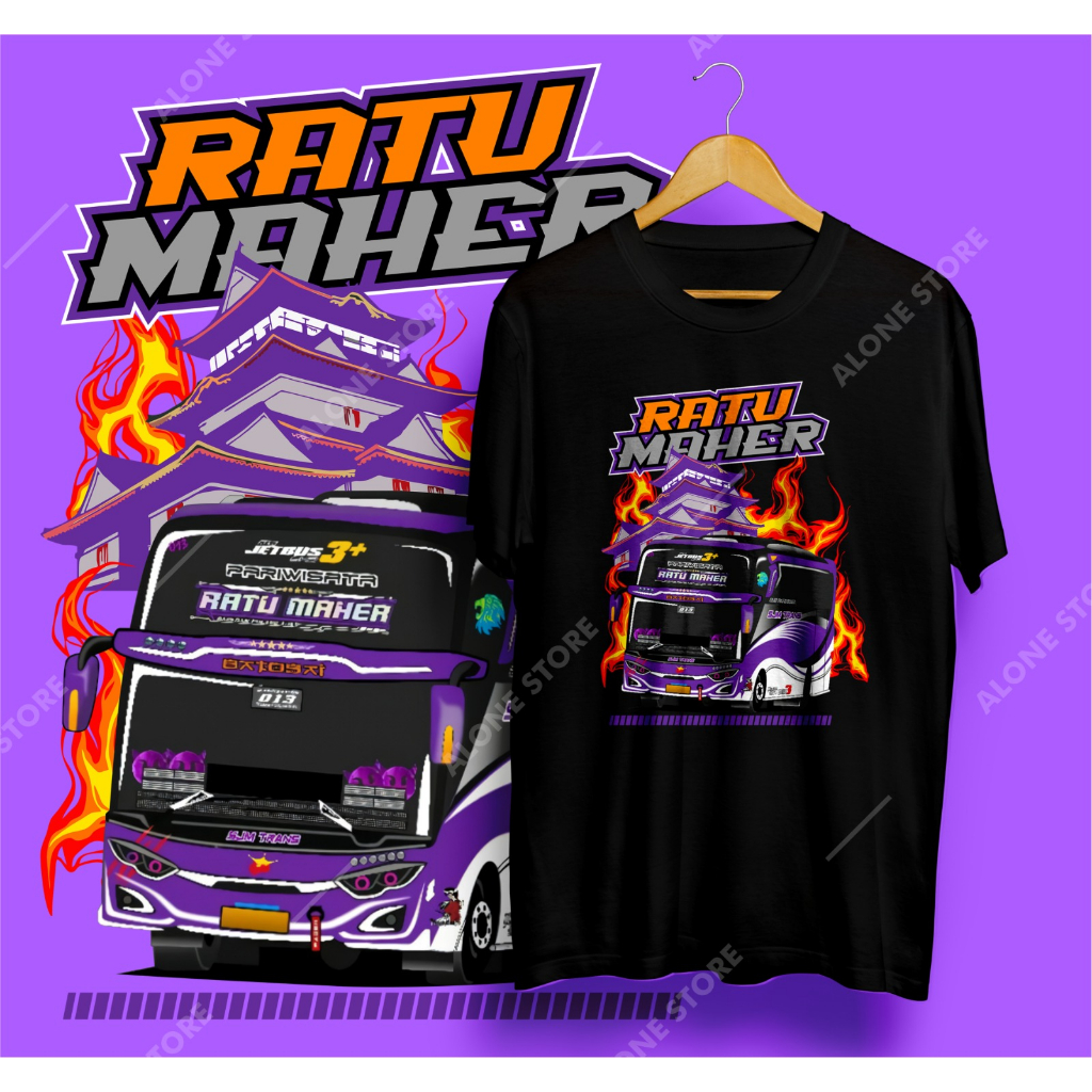 Jual Kaos Bus RATU MAHER Free Stiker Kaos Bus Mania Kaos Bus Murah ...