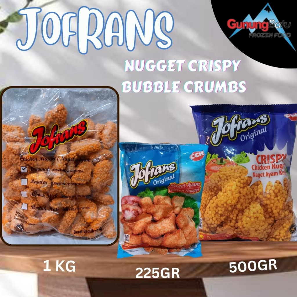 Jual JOFRANS CRISPY CHICKEN NUGGET VARIANS (1KG/500GR/225GR) | Shopee ...