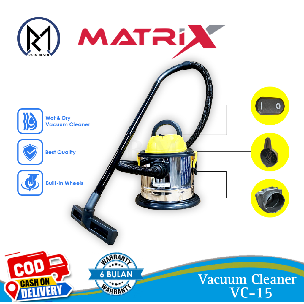 Jual Vacuum Cleaner 15 Liter Matrix VC-15 /Vacuum Cleaner 20 Liter ...