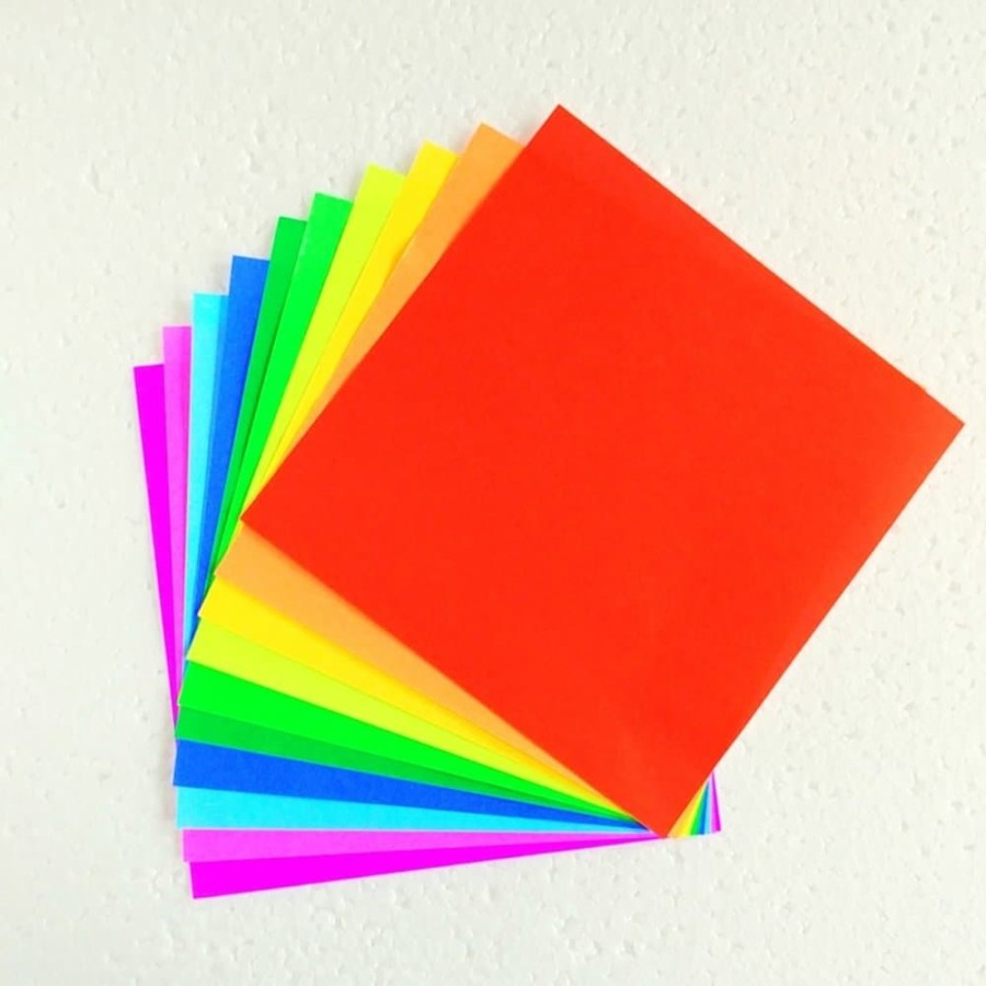 Jual Aneka Variasi Kertas Lipat Origami Papercraft Bolak Balik Warna ...