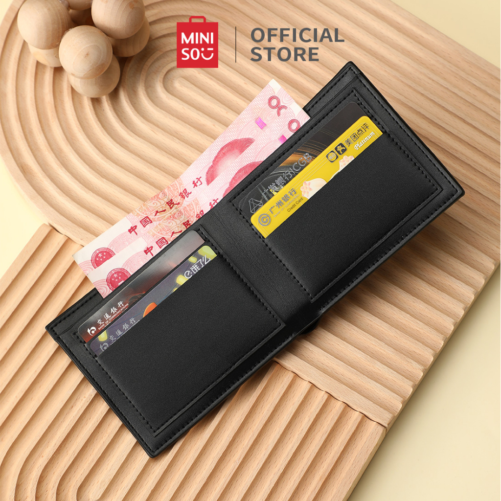 Jual MINISO Dompet Pria Men's Wallet Dompet Short Wallet Bifold Pendek ...