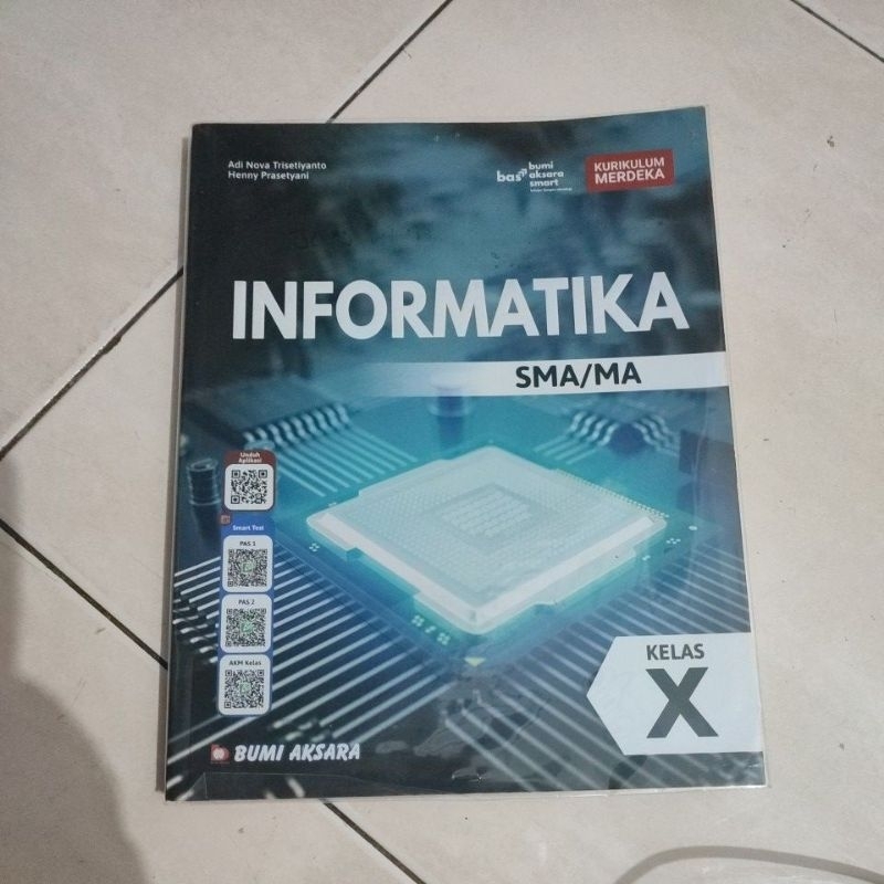Jual bumi aksara buku informatika SMA/MA kelas X kurikulum merdeka | Shopee Indonesia