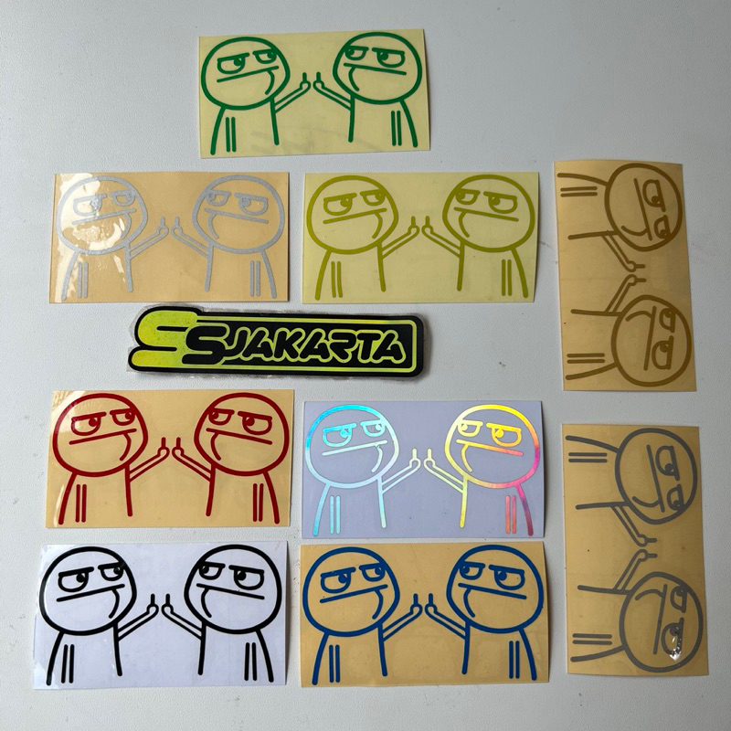 Jual STIKER STICKER MIDDLE PINGER FUCEK KECIL CUTTING | Shopee Indonesia