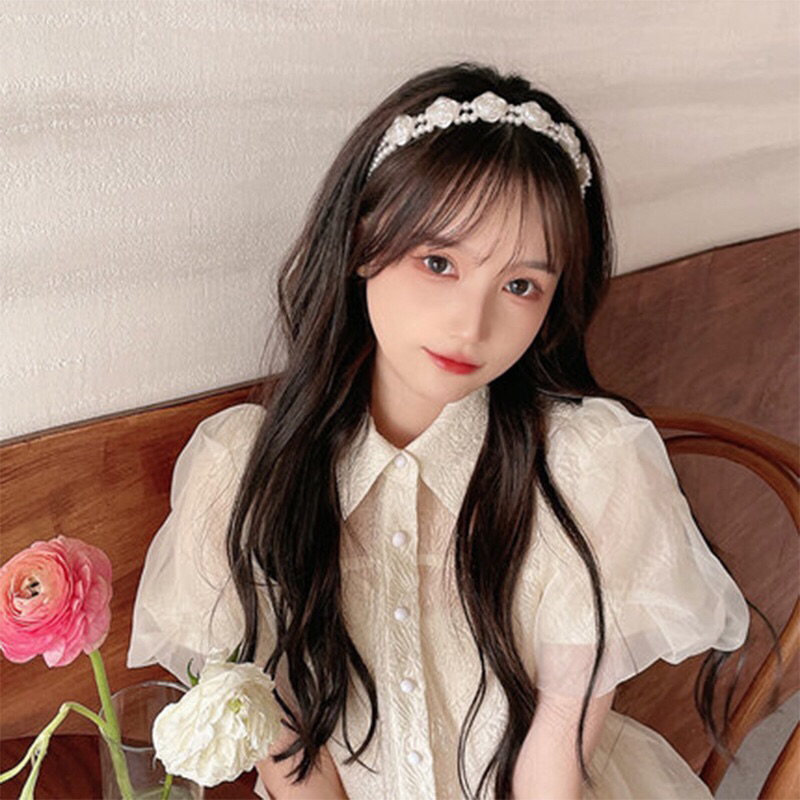 Jual Bando Mutiara Motif Bunga Kekinian Bando Mutiara Premium Bando ala ...