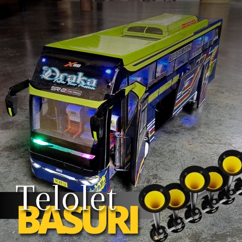 Jual Miniatur Bus STJ Draka Bahan Triplek Ada Teloletnya | Shopee Indonesia