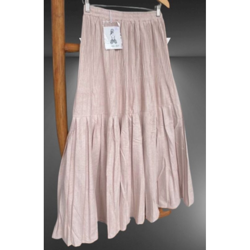 Jual rok plisket london girl / rok rempel / rok hitam / rok coklat ...