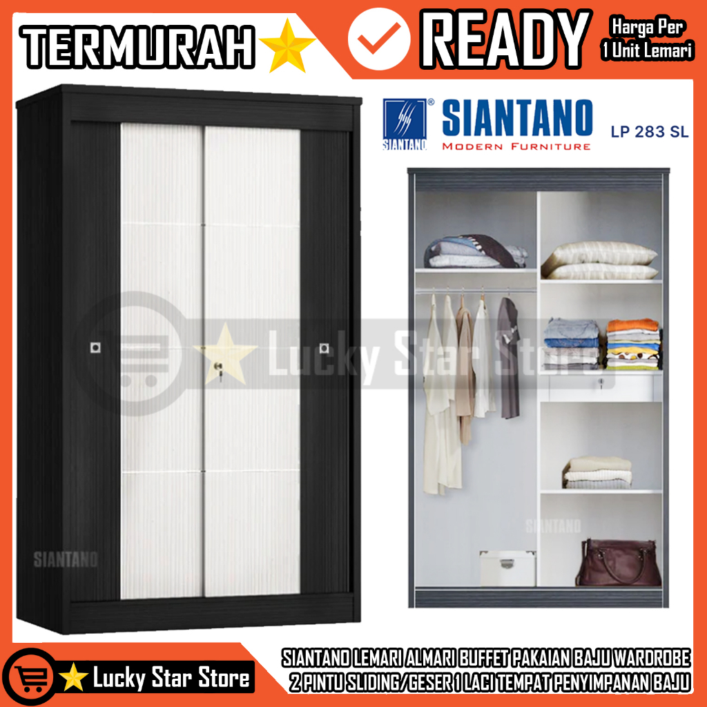 Jual (KARGO) LEMARI ALMARI BUFFET PAKAIAN BAJU WARDROBE 2 PINTU ...