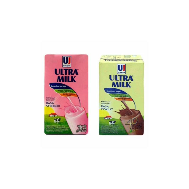 Jual BISA MIX 2 RASA | Susu UHT ultra milk kemasan 125 ml isi 40 pcs ...