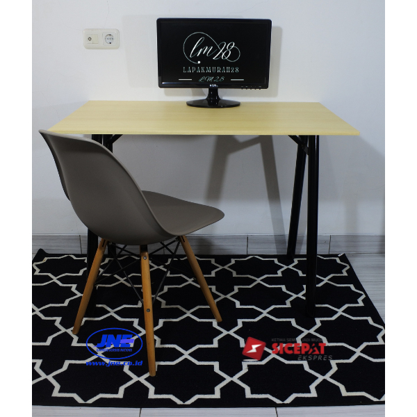 Jual Meja belajar kerja 120 x60 laptop kaki pipa komputer modern gaming ...