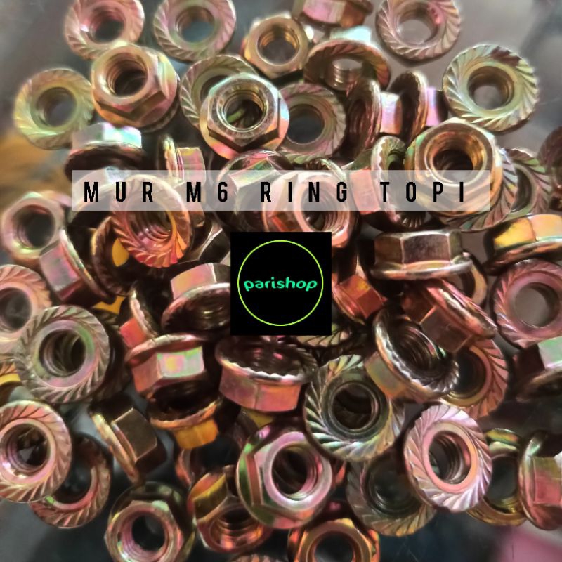 Jual Mur M6 ring topi untuk kunci 10 varian random | Shopee Indonesia