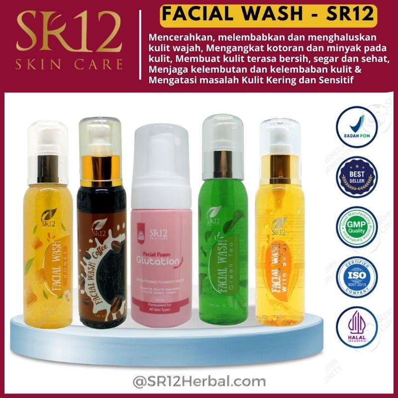 Jual SR12 FACIAL WASH SR12 / Facial Wash Honey SR12 / Facial Wash Coffe ...