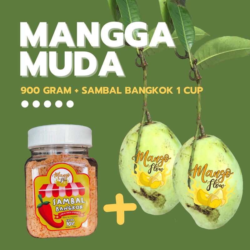 Jual MANGGA MUDA UTUH 900gr + BUMBU BANGKOK | Shopee Indonesia