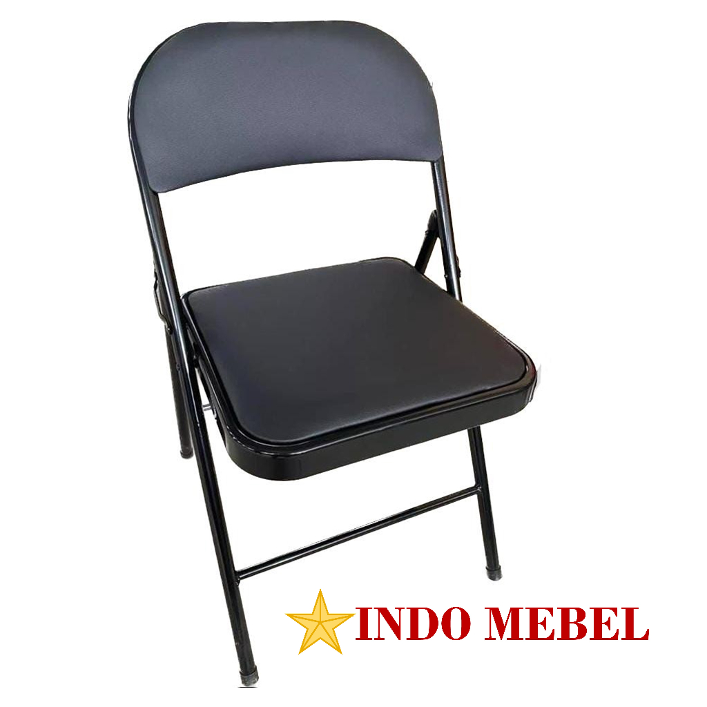 Jual kursi lipat hitam kursi acara kursi serbaguna kursi besi kursi ...