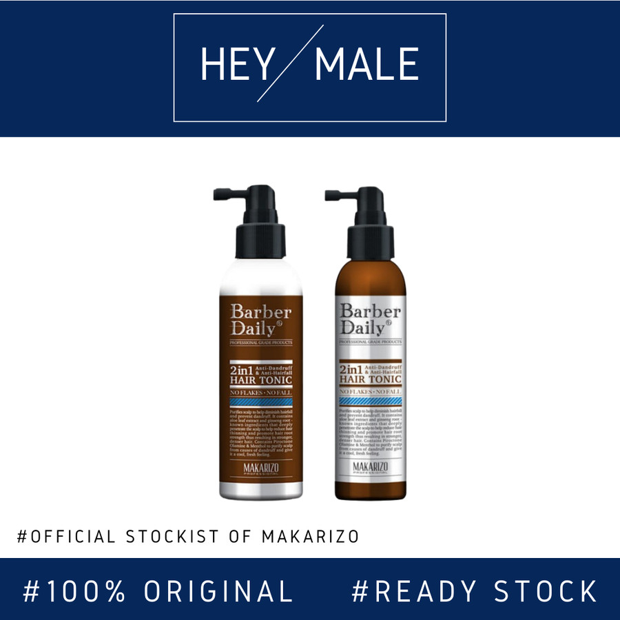 Jual MAKARIZO PROFESSIONAL Barber Daily 2 in 1 Hair Tonic | Shopee ...