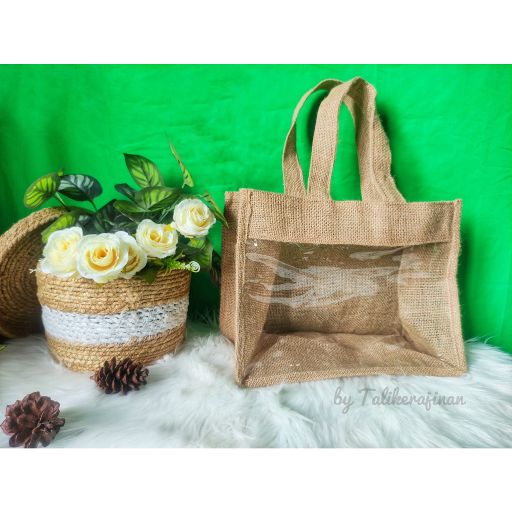 Jual TAS GONI RAMAH LINGKUNGAN TAS MIKA TRANSPARAN | Shopee Indonesia