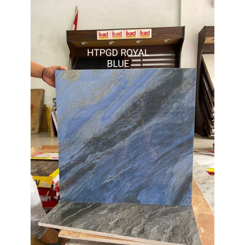 Jual IKAD GRANIT ASLI KW 1 60x60 HTPGD ROYAL BLUE WARNA BIRU MARMER ...