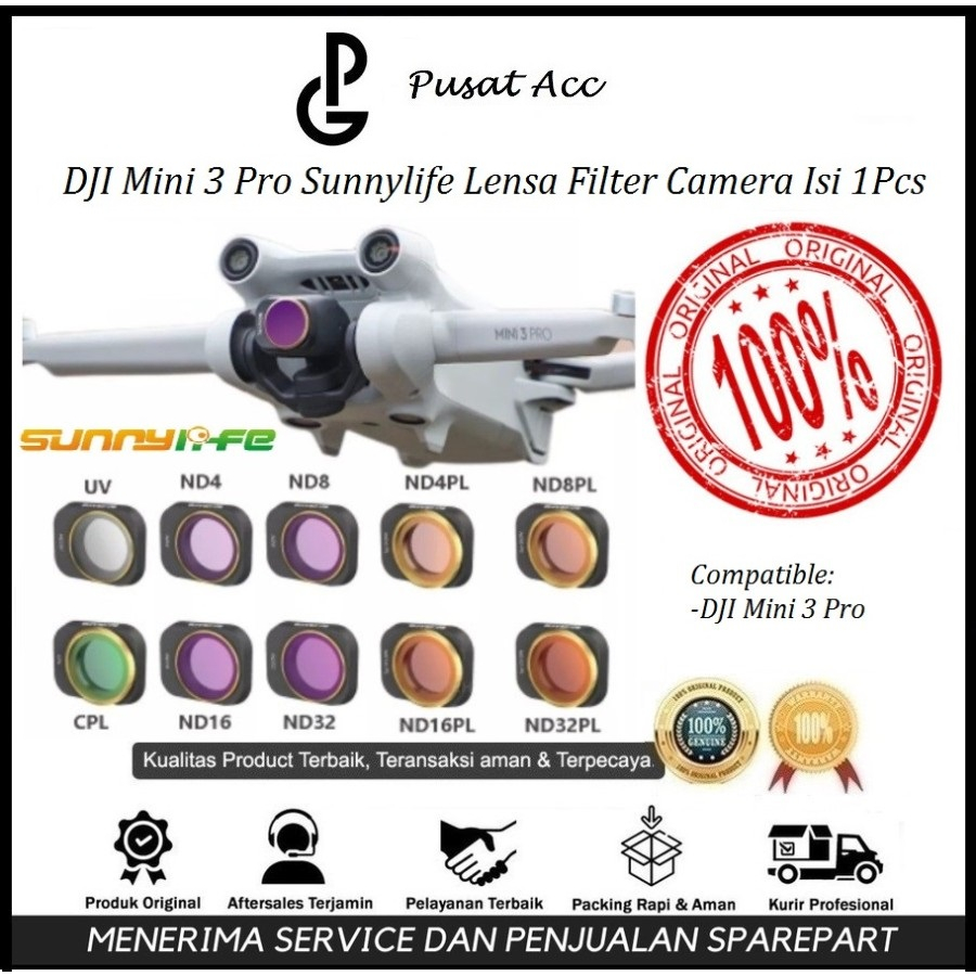 Jual DJI Mini 3 Pro Lens Filter Camera MCUV-CPL-ND4-ND8-ND16-ND32 ...