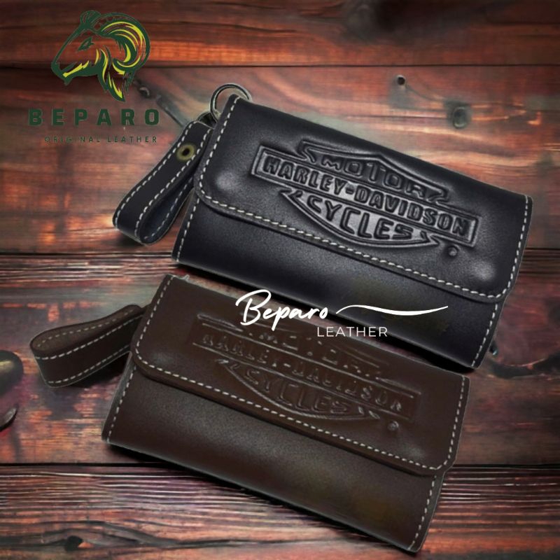 Jual ORIGINAL 100% kulit Asli Dompet Kulit pria HD | Shopee Indonesia