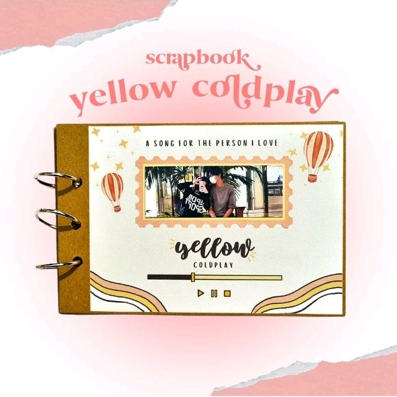 Jual scrapbook / gift card / album yellow coldplay | Shopee Indonesia