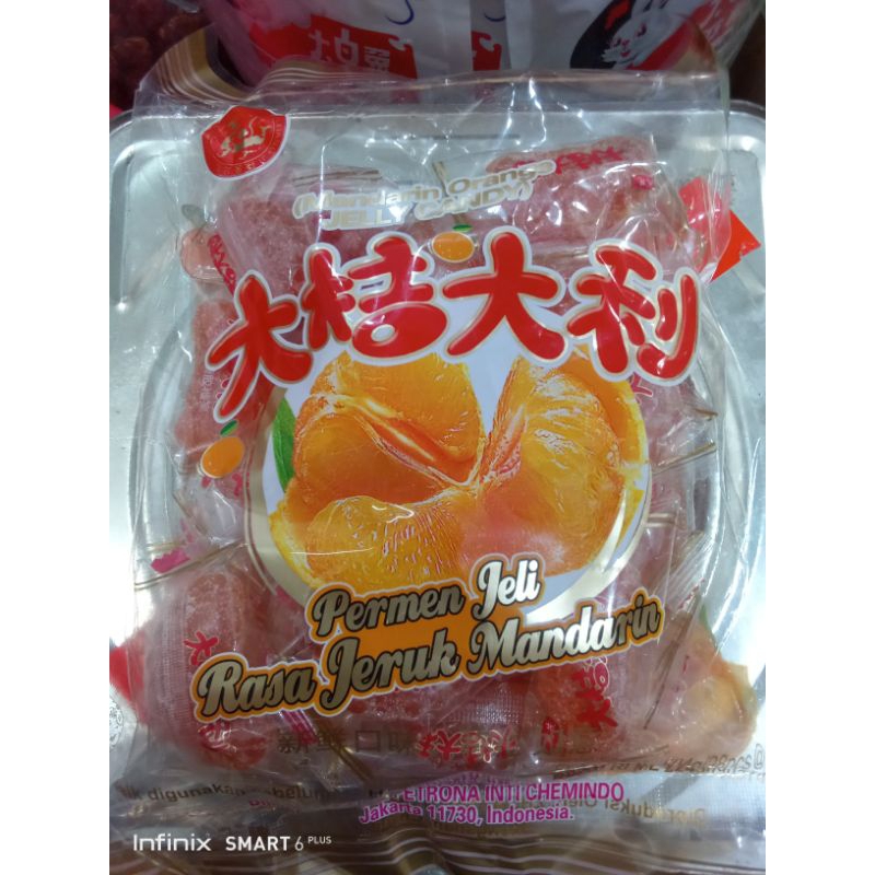 Jual PERMEN JELLY JELI Rasa Jeruk Mandarin orange Jelly candy | Shopee ...