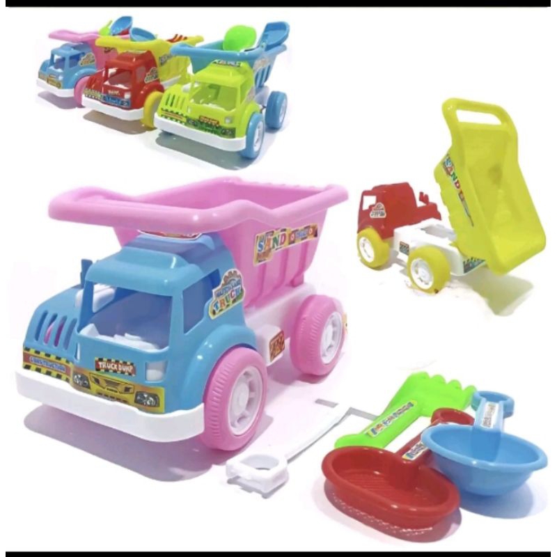 Jual Mainan mobil truck bisa main di pantai atau di rumah. | Shopee ...