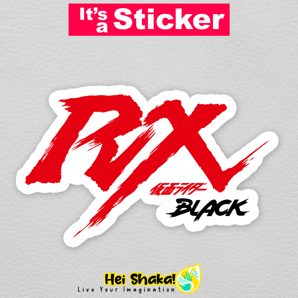 Jual Stiker Kamen Rider RX Black Sticker Tokusatsu Bahan Vinyl Anti Air ...