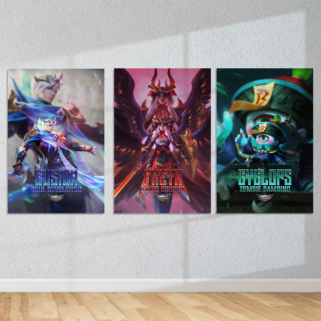Jual Hiasan Dinding Poster Kayu Mobile Legend Character [A 20X30] Wall ...