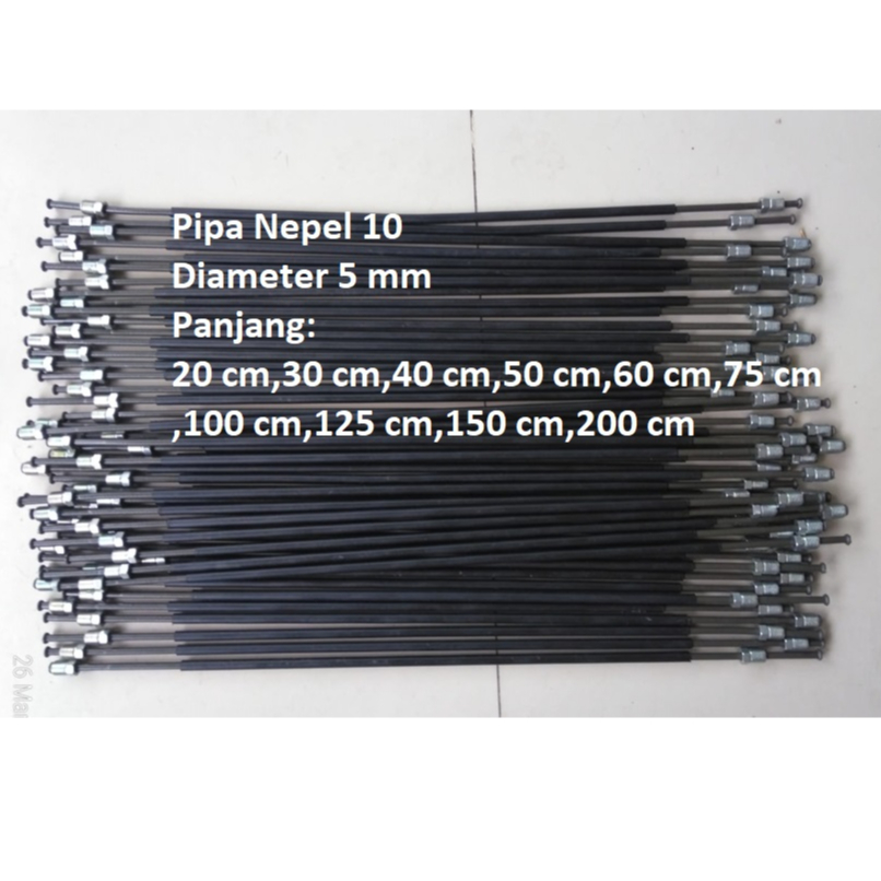 Jual (Kunci 10mm) Selang Pipa Rem Besi/ Ledeng Nepel Rem Belakang ...