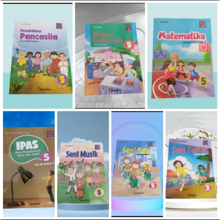 Jual ORI harga satuan buku teks kurikulum merdeka untuk SD/mi kelas 5 penerbit Quadra | Shopee ...